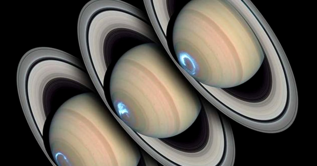 Bright lights, eerie 'heartbeat' at Saturn