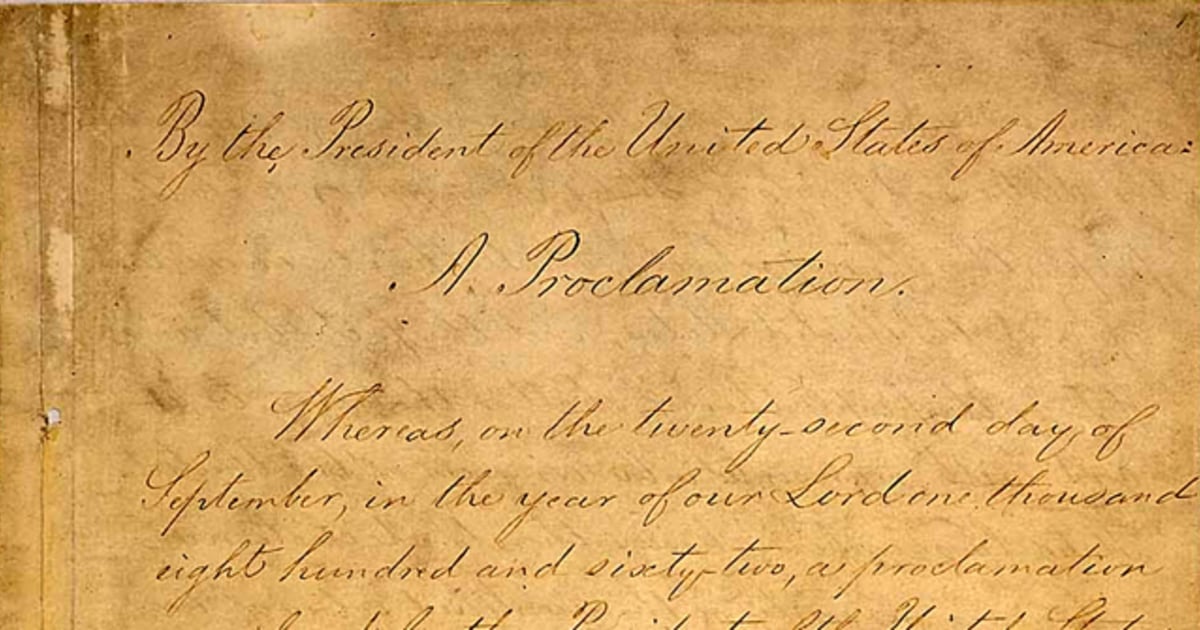 readable emancipation proclamation document