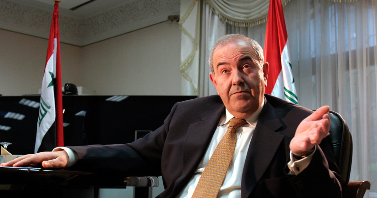 Allawi: Iraq must unify or face ‘disaster’
