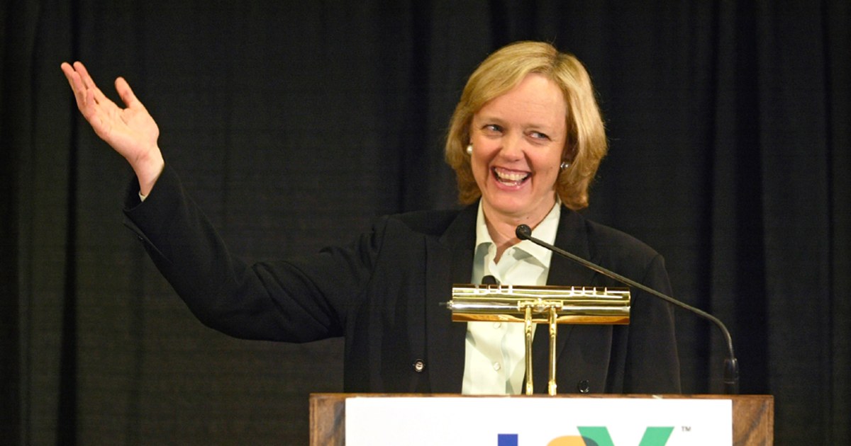 Meg Whitman is happy at eBay