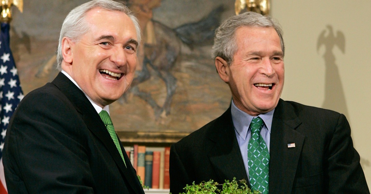 Bush presses for peace in N. Ireland