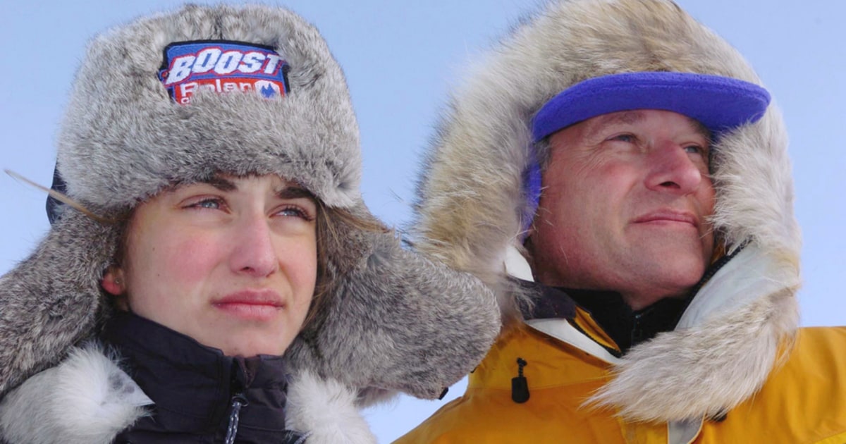 Teen beats dad’s time across Arctic island
