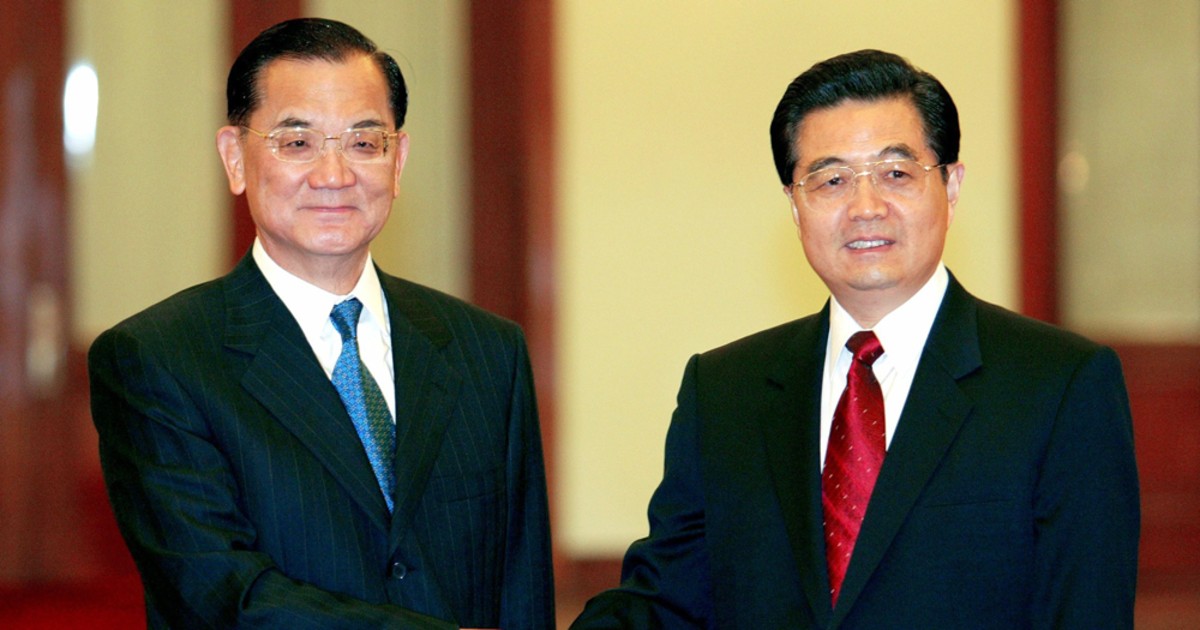 Taiwan opposition leader, China’s Hu meet