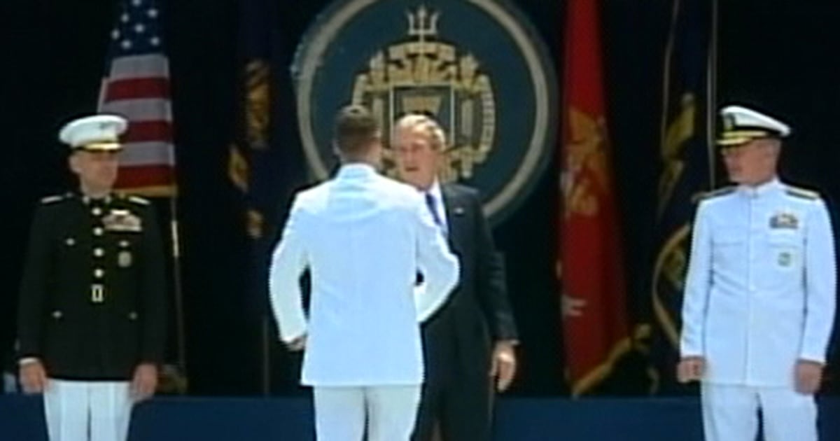 Bush tells naval grads of post-9/11 needs