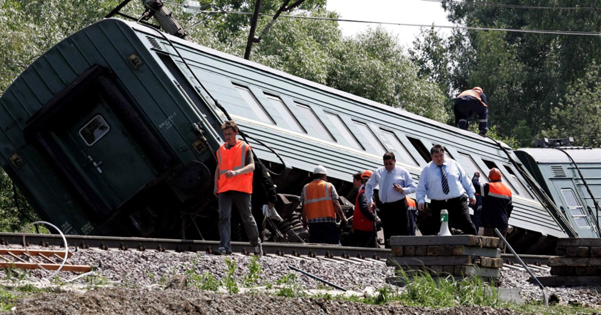 Chechnya train derailed by blast, officials say