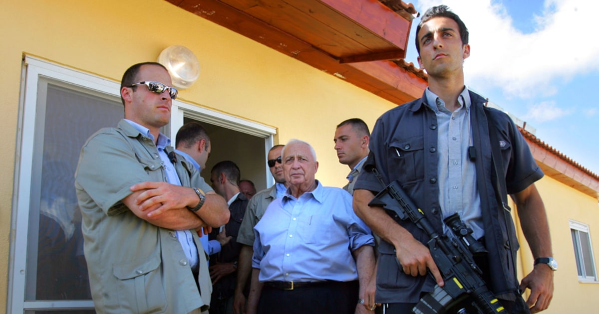 Sharon says Gaza protests will be fruitless