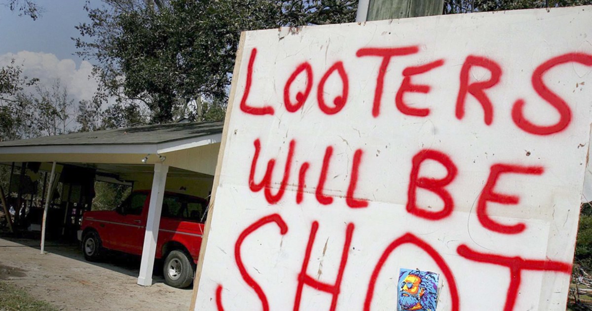 In a city without rules, is looting OK?