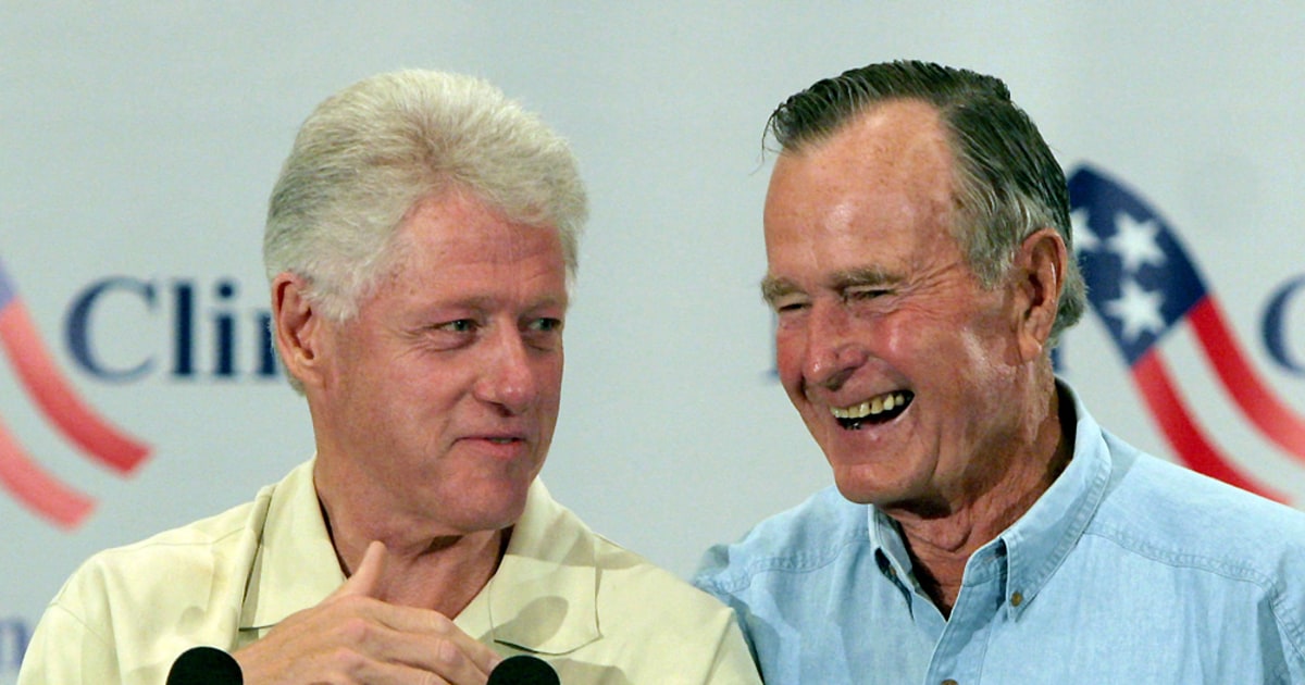 Ex-Presidents Bush, Clinton team up again