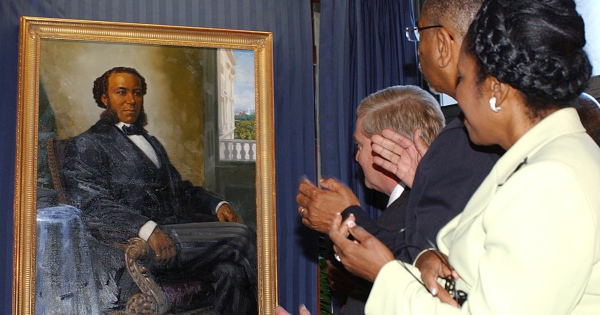 Portrait of first black congressman unveiled