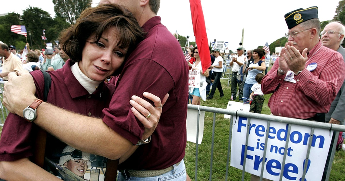 Rally to support Iraq war draws hundreds