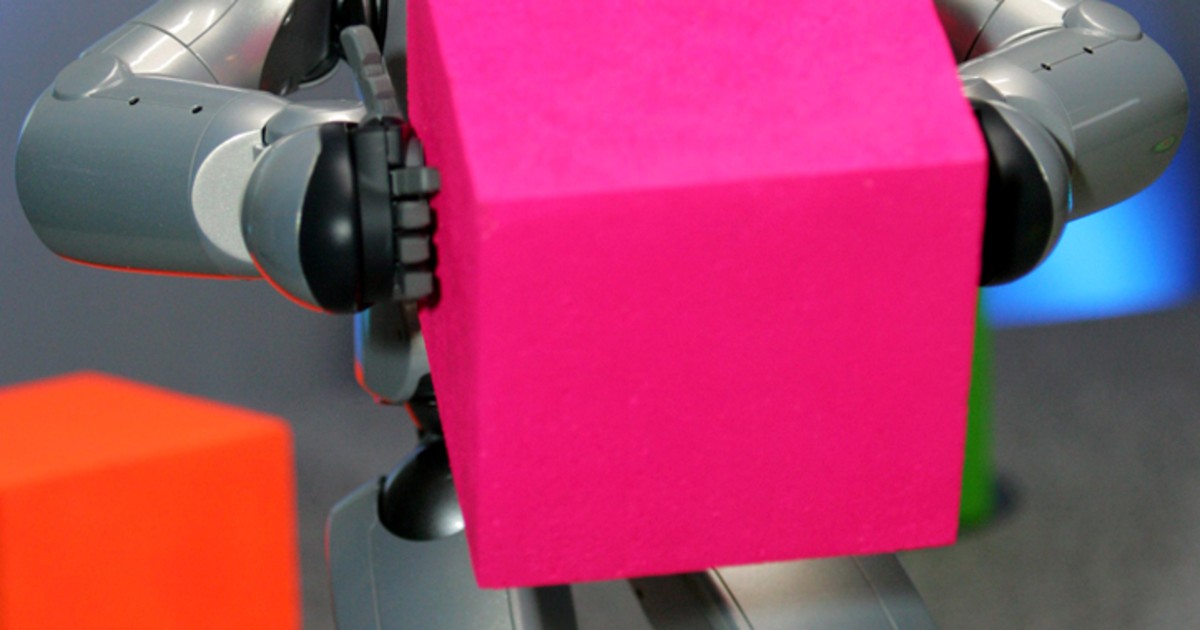 Three-eyed robot gets up close and personal