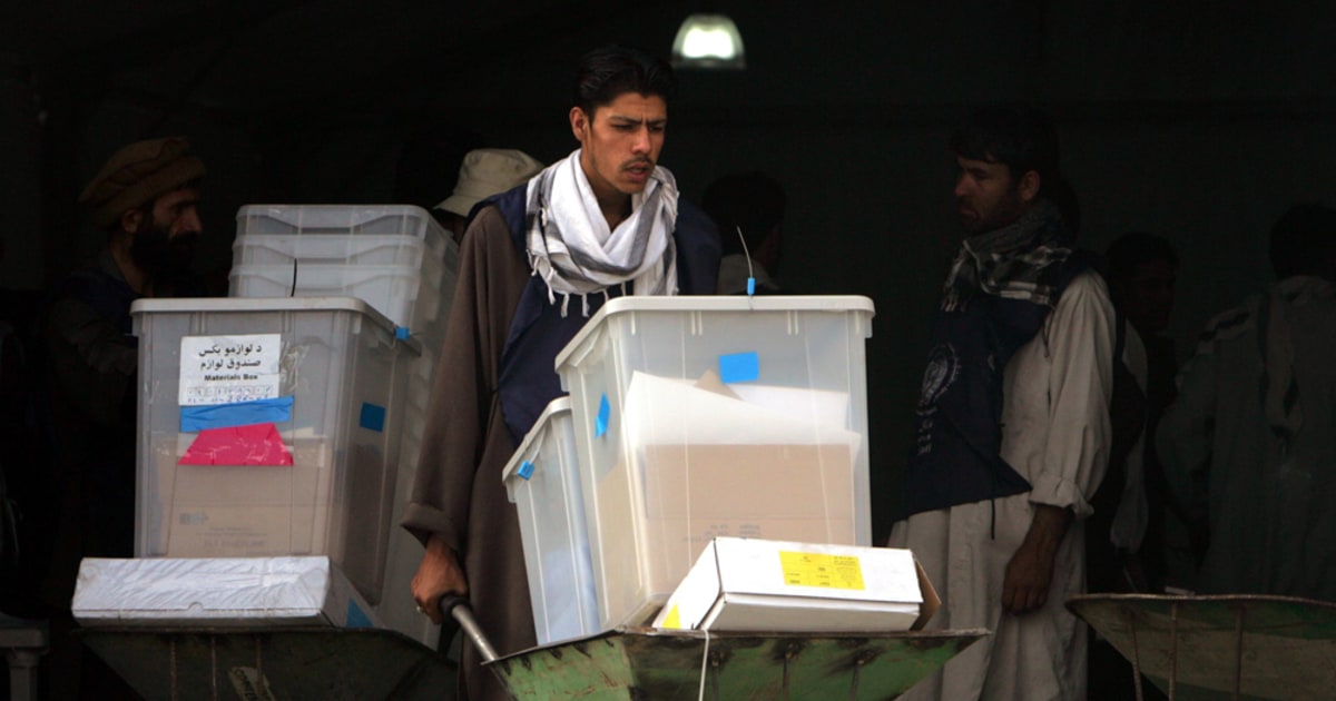 Vote count begins in Afghan elections