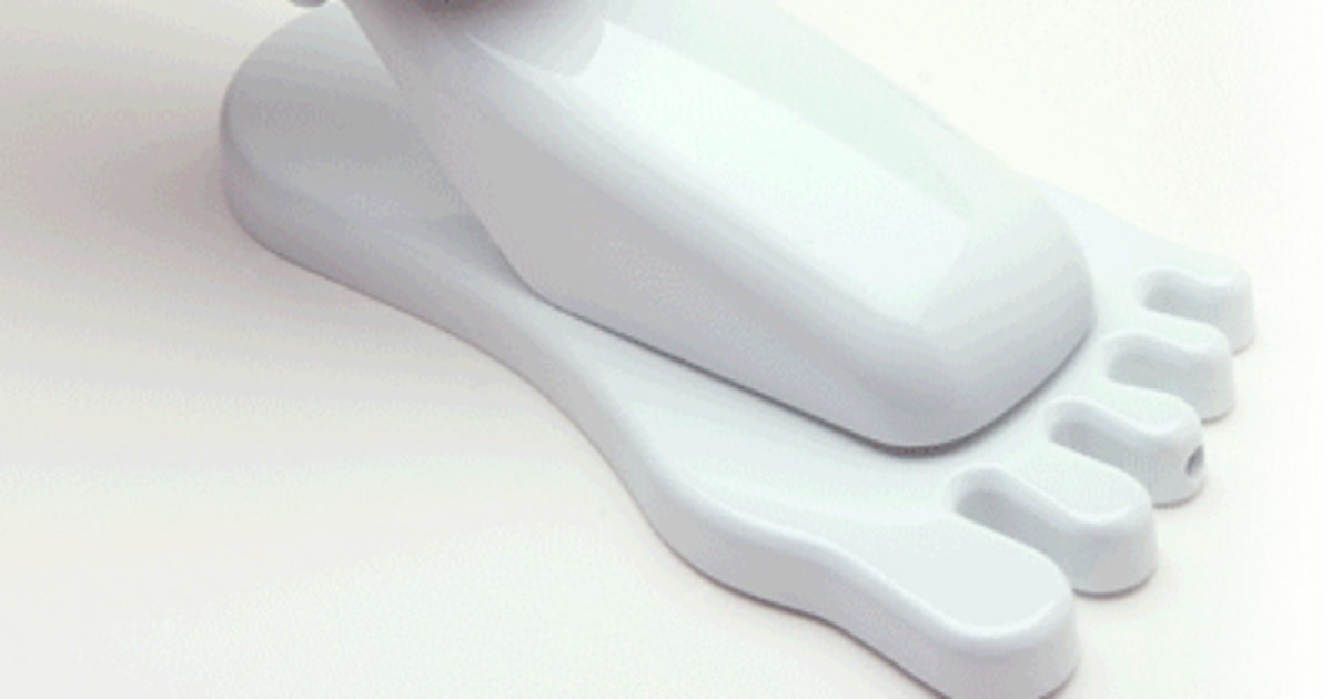 A toilet gadget lets your foot do the flushing