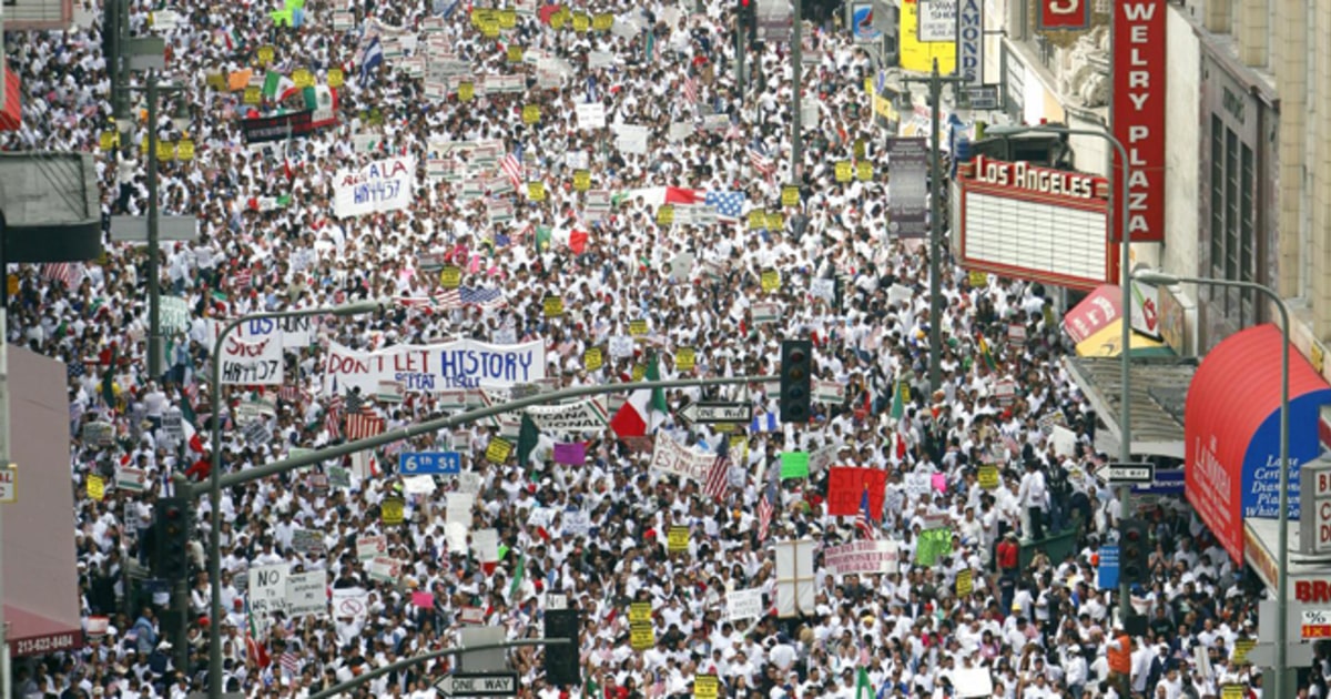 Immigration issue draws thousands into streets