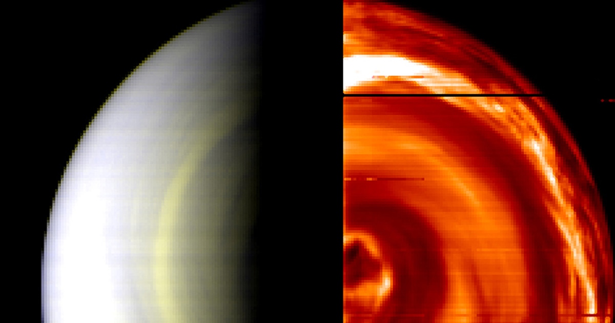 Venus probe sends back first images