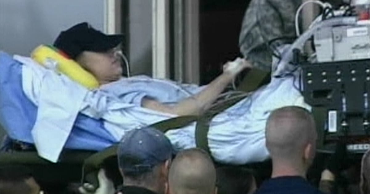 Injured reporter returns to America