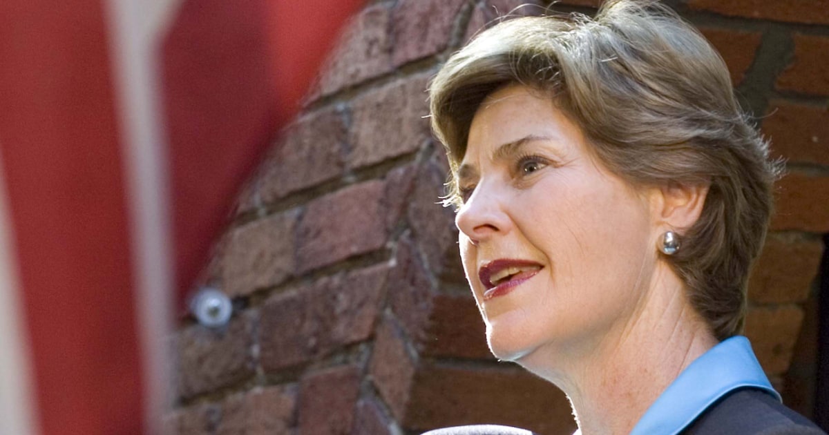 Laura Bush campaigns, promotes