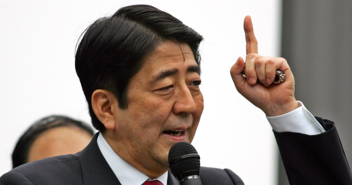 Japan's Abe offers nation a vision of pride