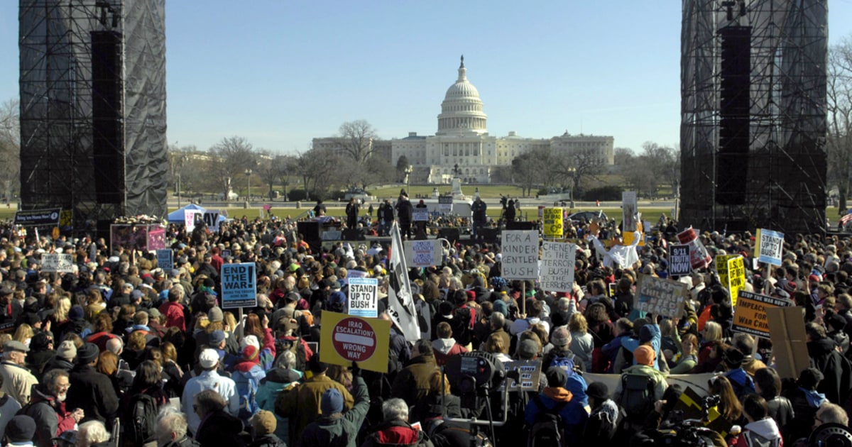 War protesters demand U.S. troop withdrawal