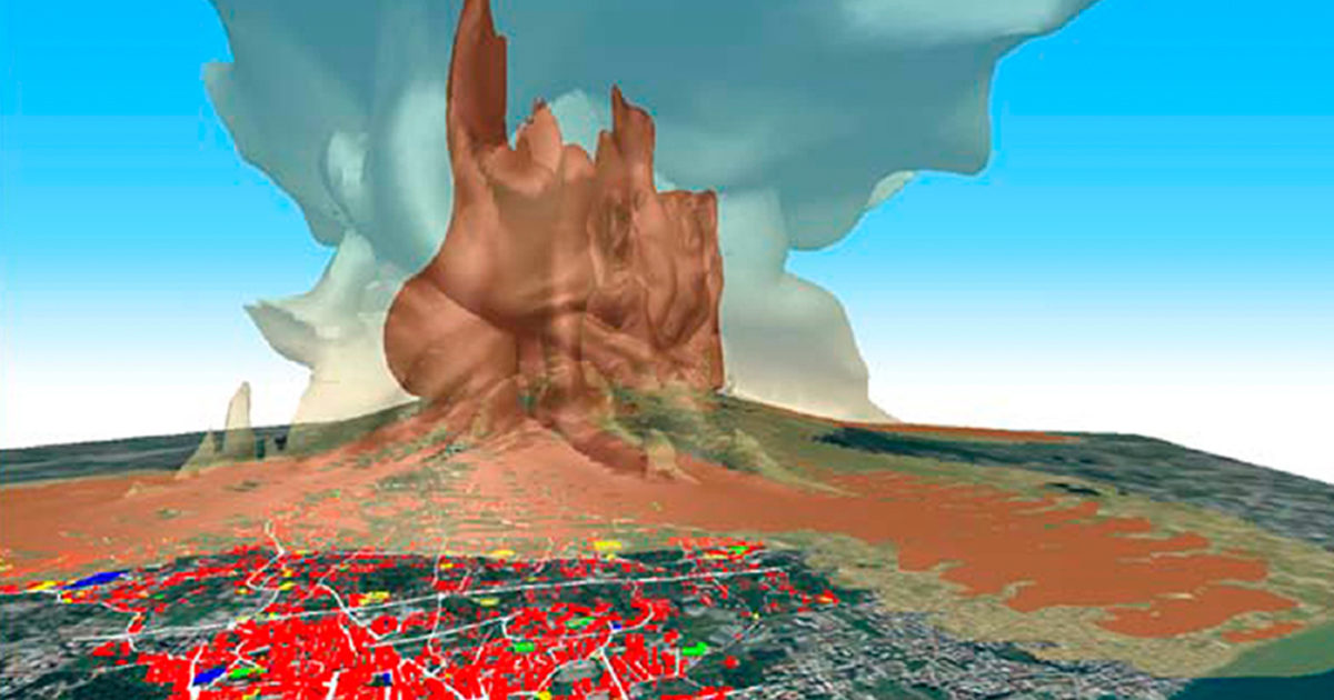 Vesuvius erupts again ... in simulation