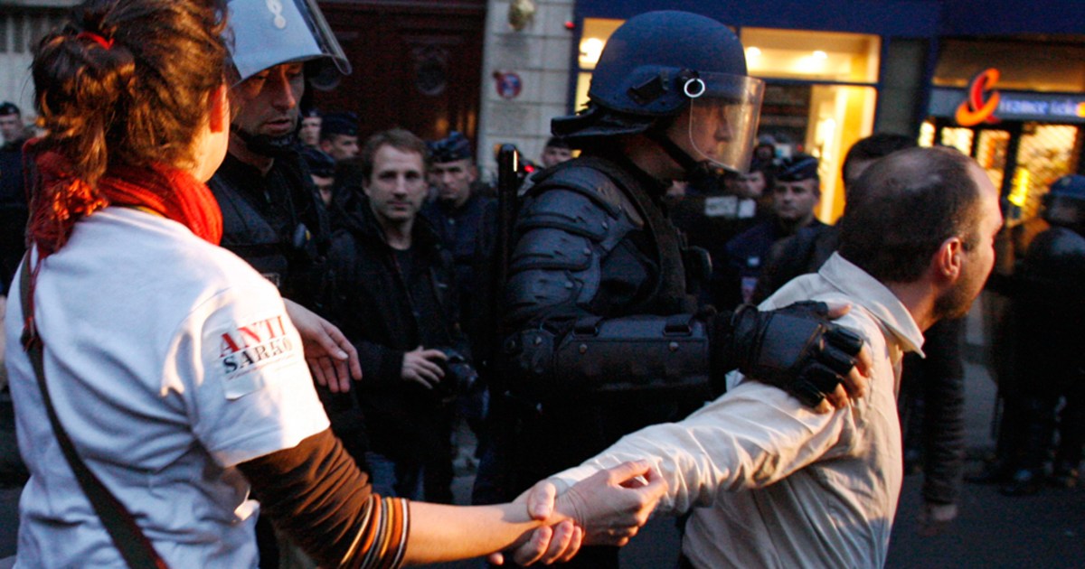 Protests against president-elect Sarkozy rage on