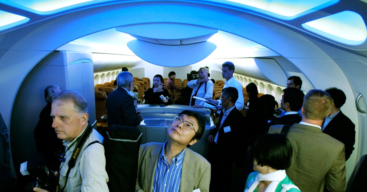 Boeing 787 designed for passenger comfort