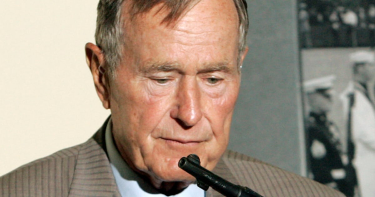 Ex-President Bush's WWII revolver returned