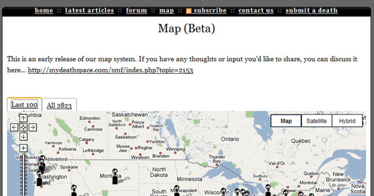 Web site gives voice to dead MySpace members