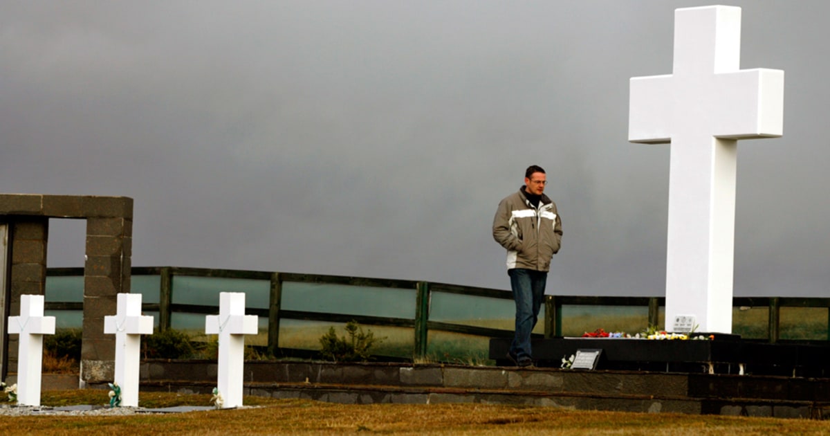 Contemplating war's tragedy in the Falklands