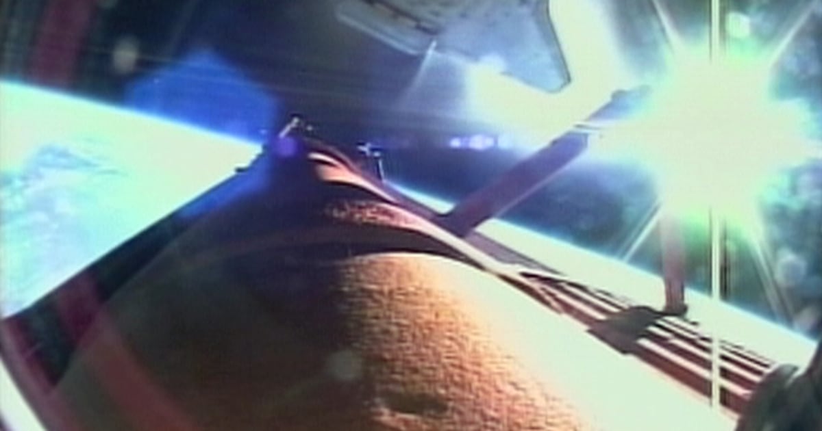 space shuttle launch onboard camera