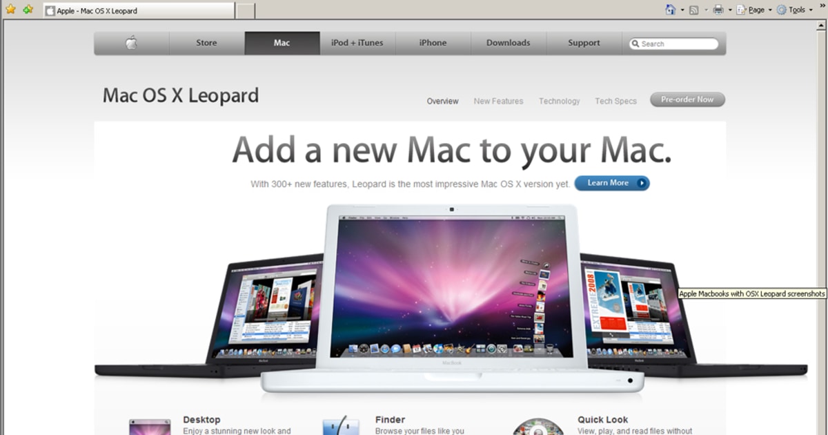 Mac ‘Leopard’ to go on sale Oct. 26