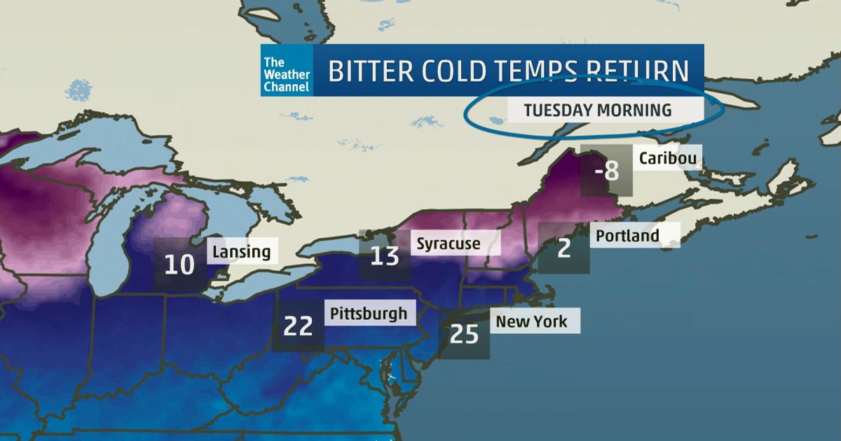 Bitter Cold to Blanket Northeast