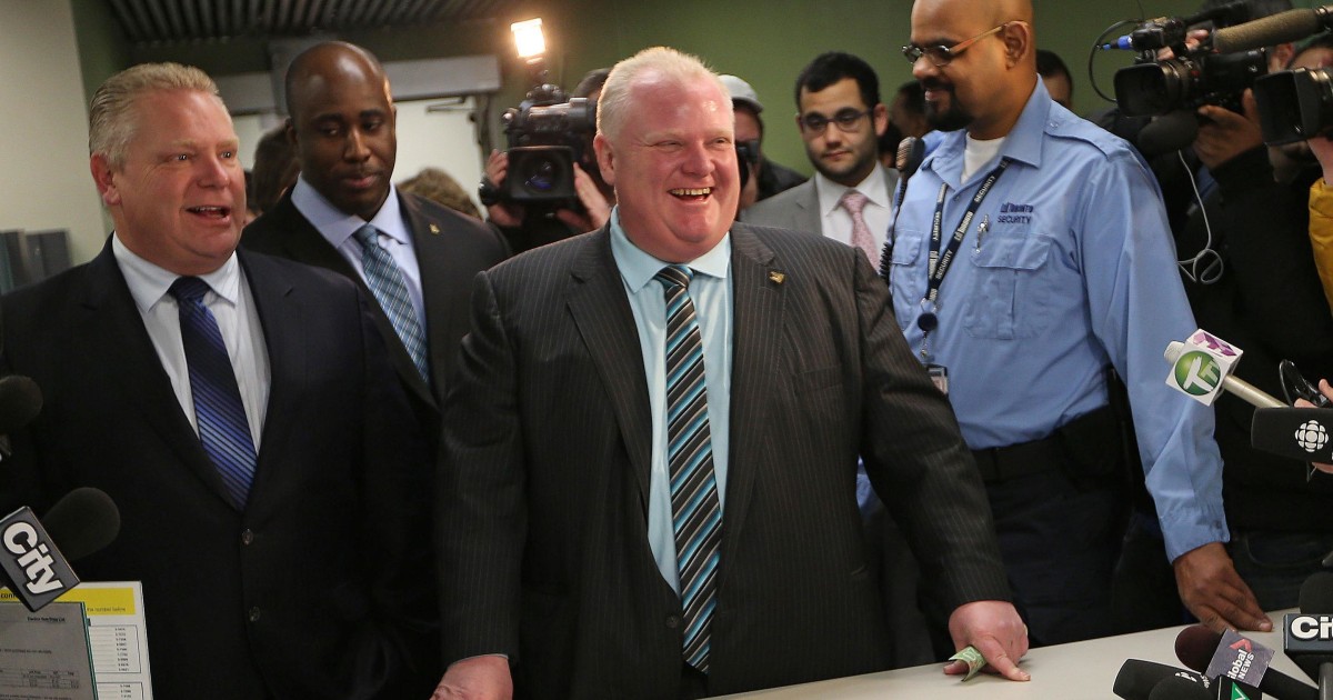 Toronto Mayor Rob Ford Makes Good on Threat to Run for Re-election