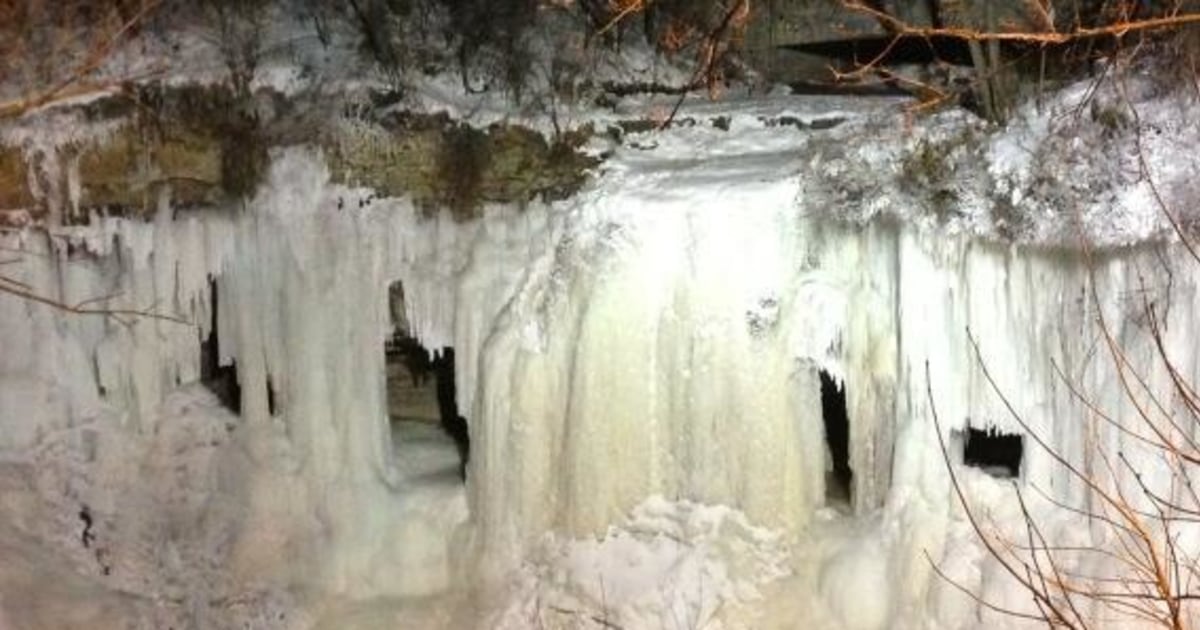Photo: Minnesota Waterfall Frozen Solid