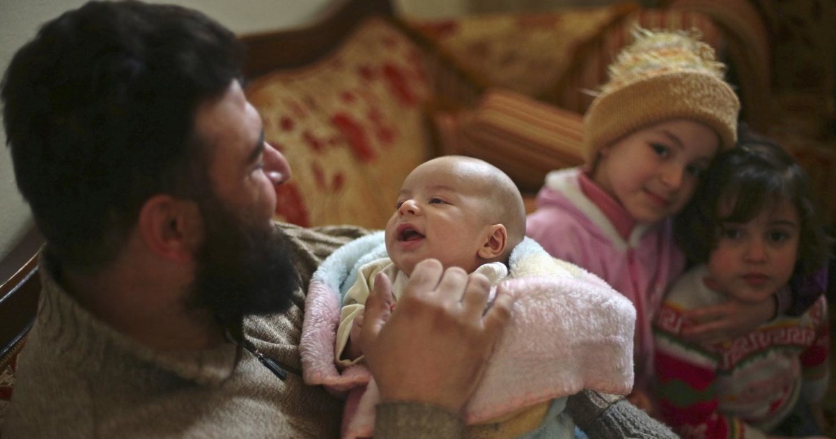 Baby Rescued from Rubble in Syria Back in His Family's Arms