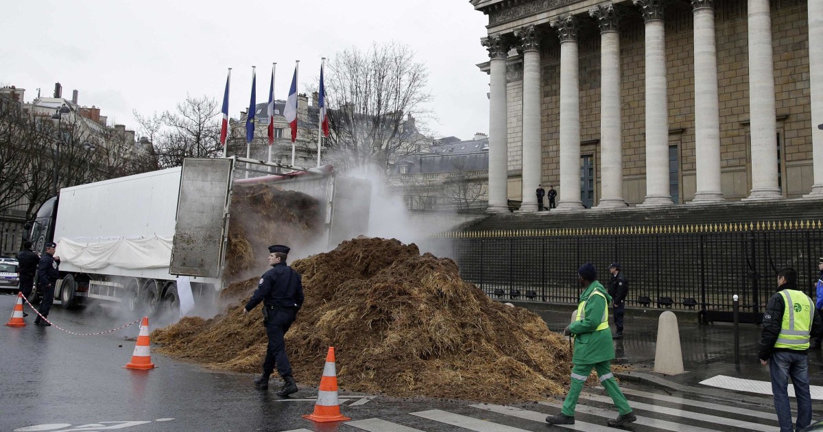Tons of Horse Manure Dumped At French Parliament In Political Protest