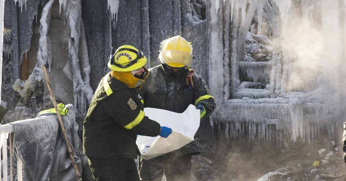Quebec Crews Pick Through Remains of Charred Senior Home