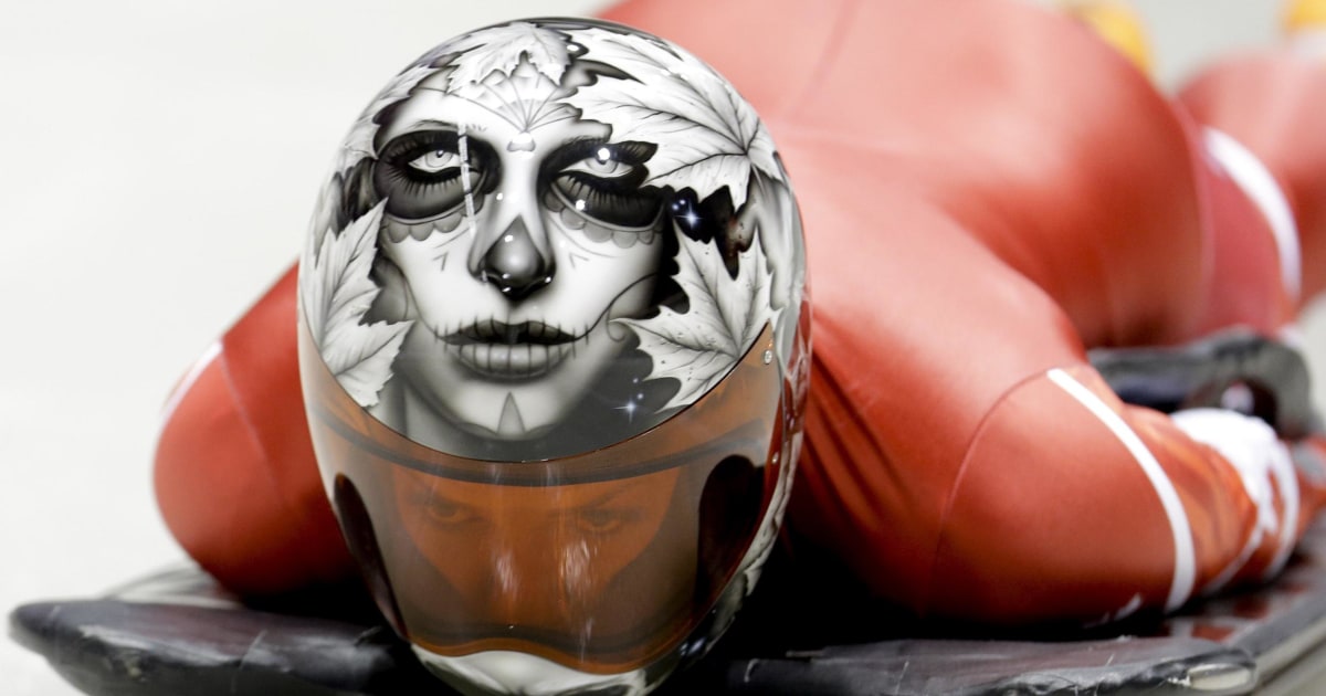 Skeleton Racers Aspire to Look Fierce