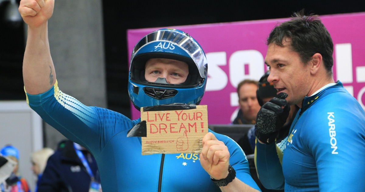 Australian Bobsledders Have Special Message for Fans