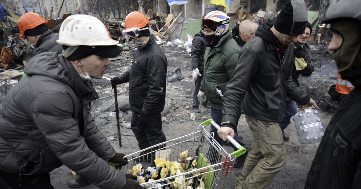 Molotov Cocktails Delivered to Kiev Front Line
