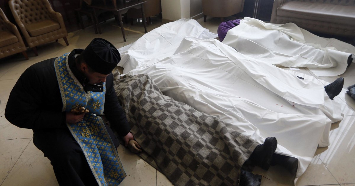 Priest Performs Last Rites on Killed Protesters