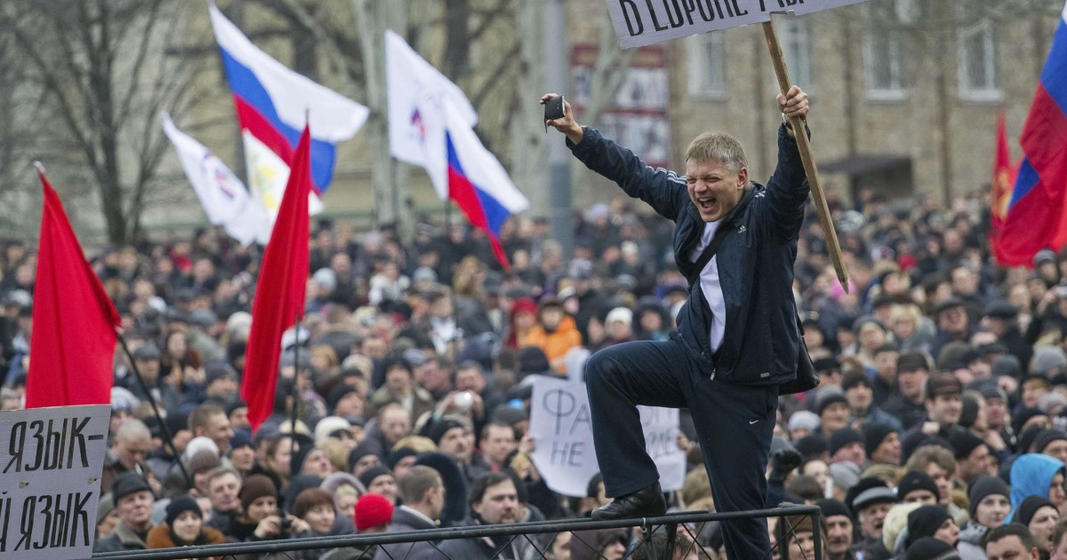 Supporters of Russia Rally in Ukraine