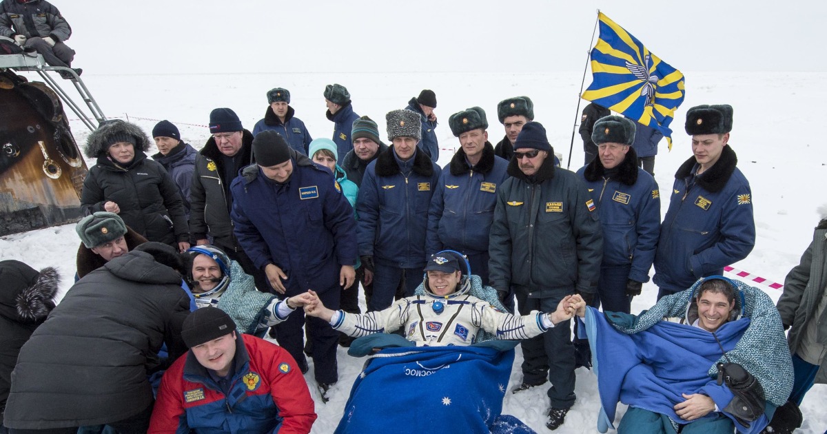 Olympic Space Station Crew Reaches Finish Line on Earth