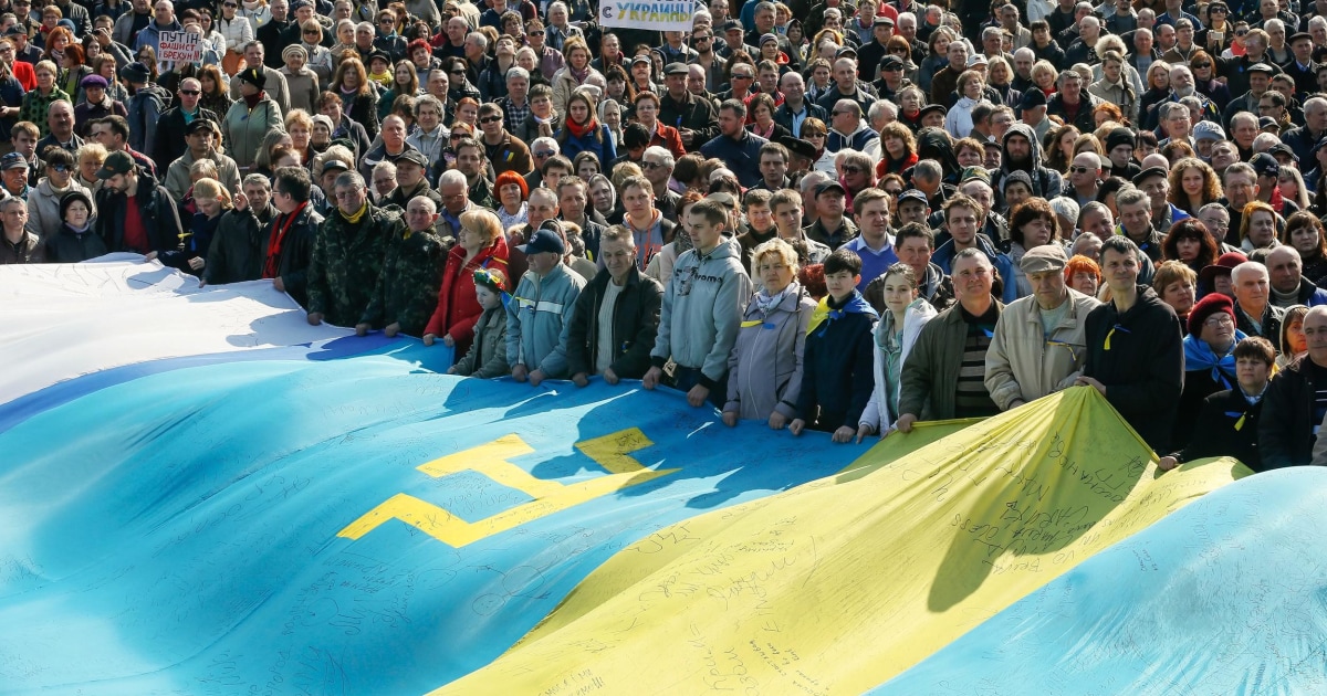 Ukrainians Rally in Kiev Against Russian Aggression