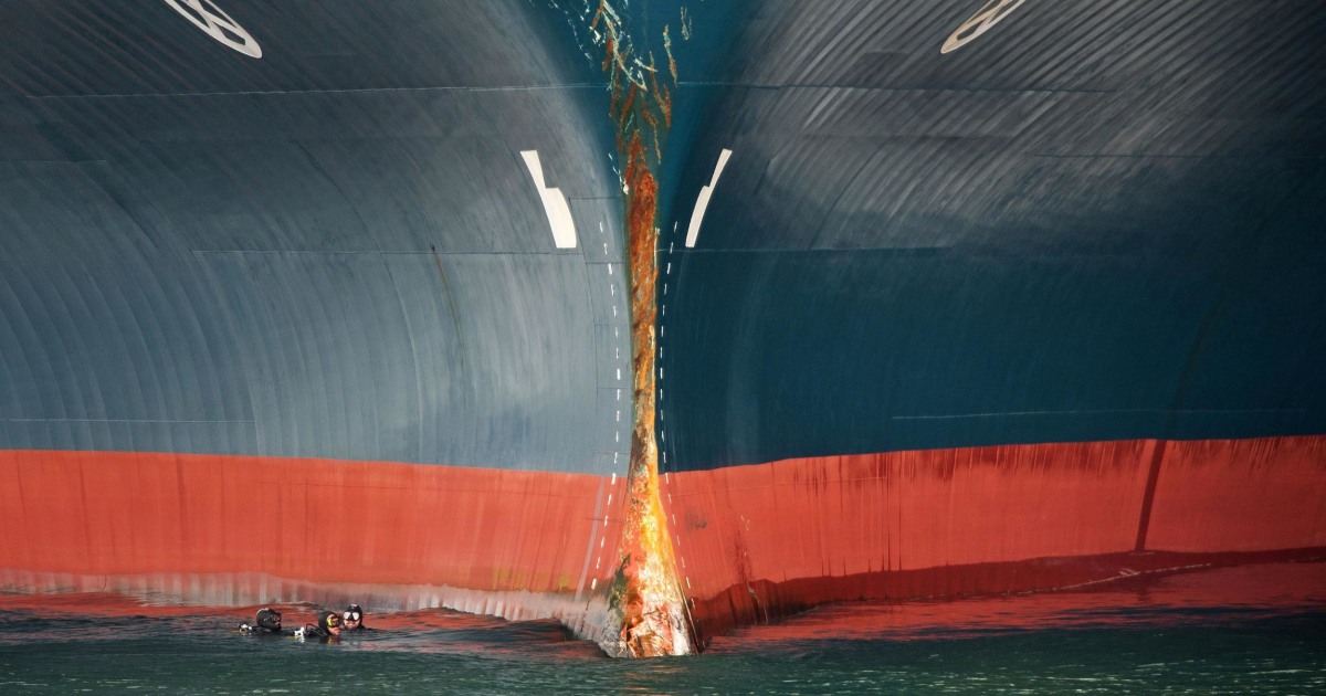 Divers Inspect Damage After Ships Collide off Spanish Coast