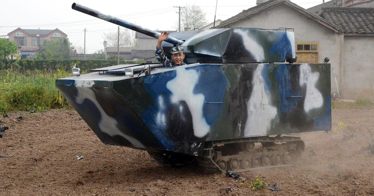 Chinese Farmer Builds Himself a Three-Ton Tank