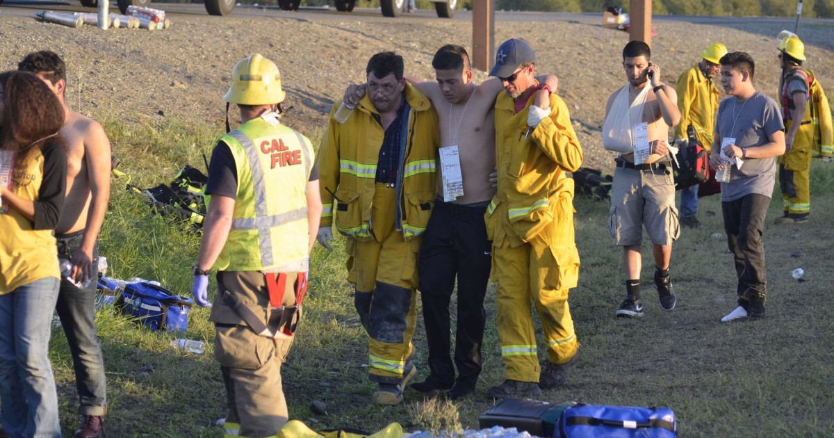 California Bus Crash: No Need for Clothes, Food, Red Cross Says
