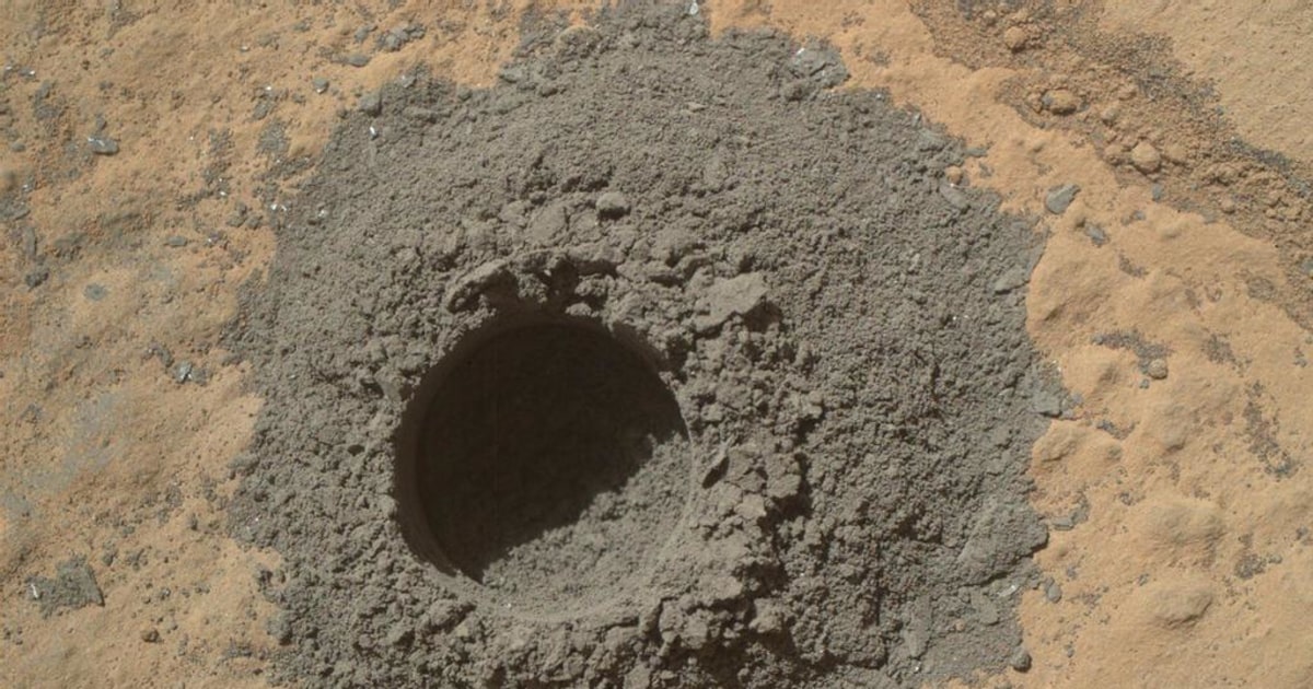 Mars Curiosity Rover Samples a Rock of a Different Color