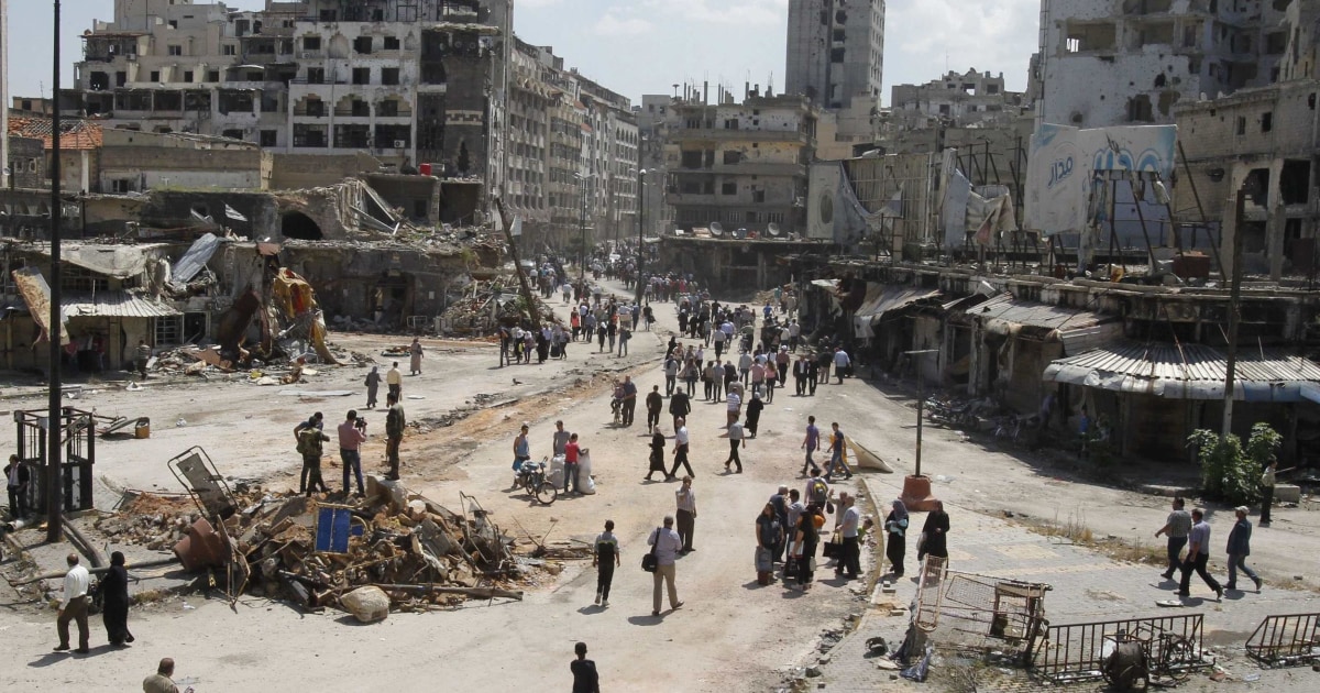 Residents Return to Devastated Syrian City
