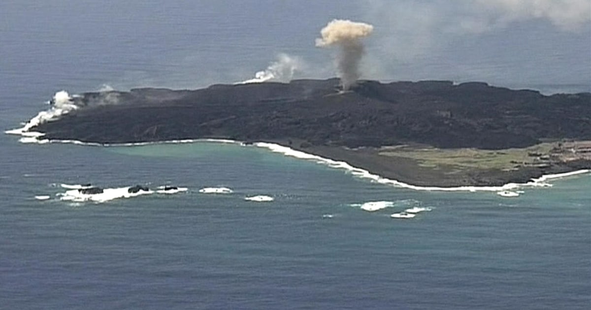 There She Grows! Volcano Causes Island Expansion